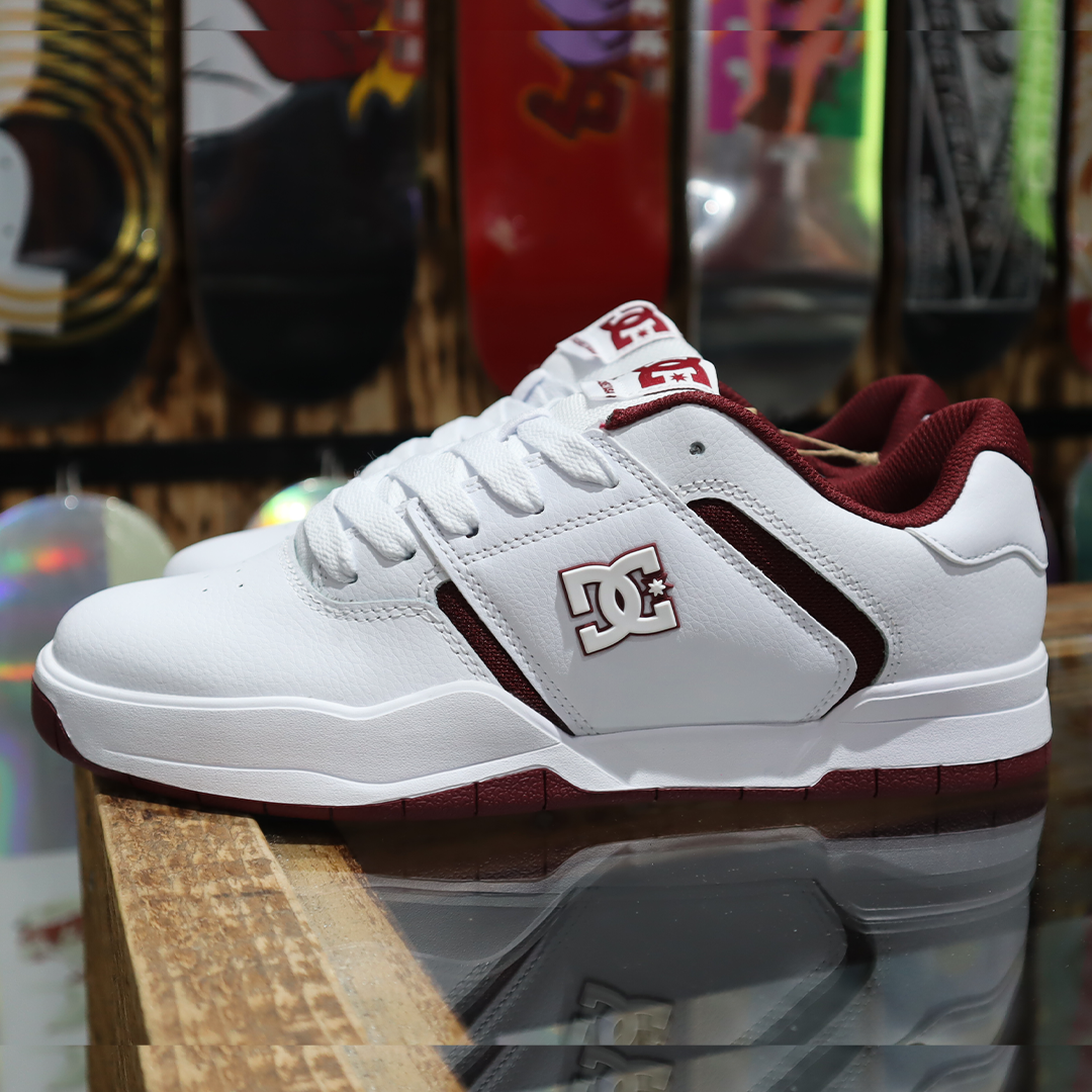 Tenis DC Central White Deep Red