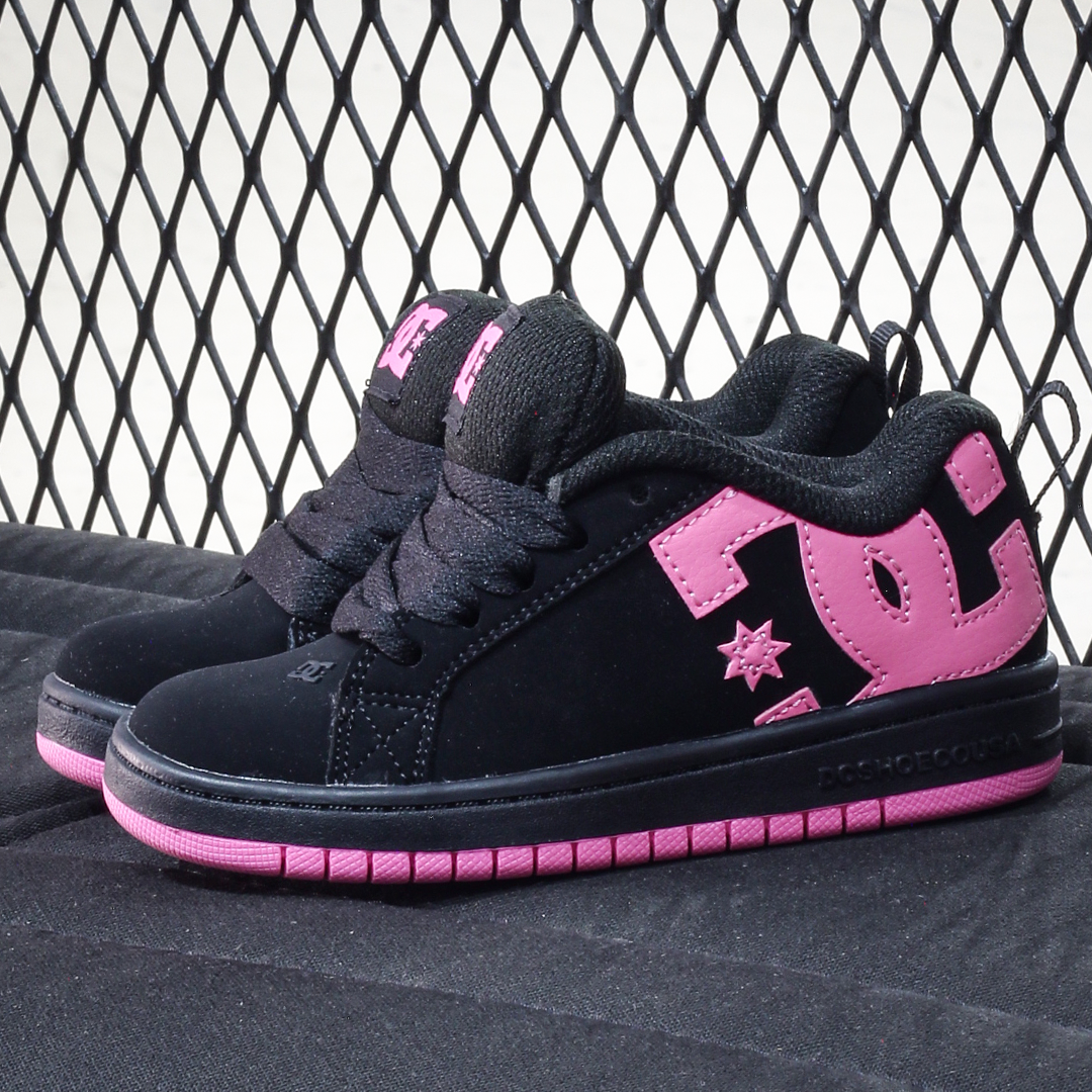 Tenis DC Court Graffik Black Pink Kids